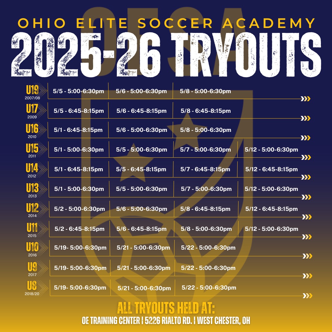 Tryouts – Ohio Elite Soccer Academy